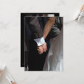 Romantic and Elegant Wedding Couple Holding Hands Invitation | Zazzle