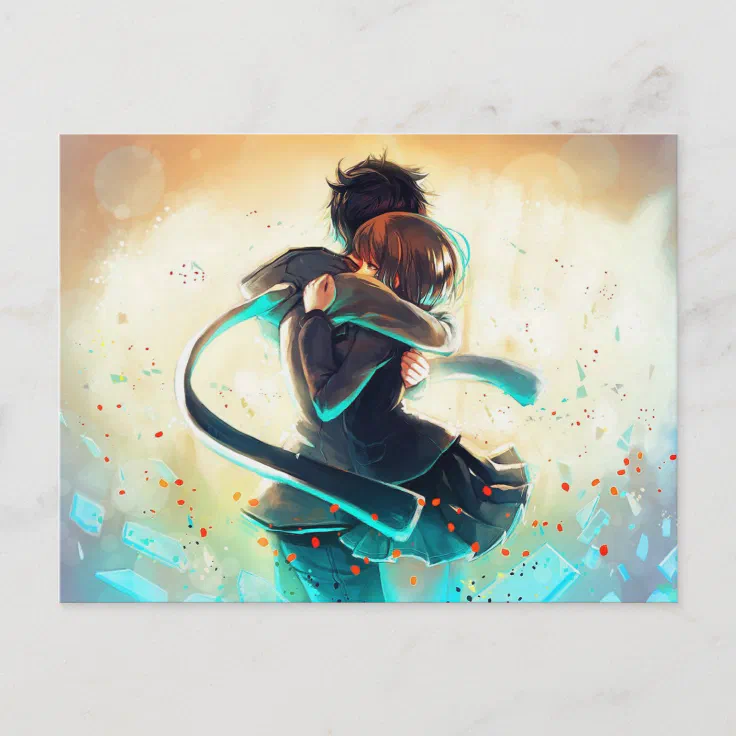 Romantic Anime Postcard | Zazzle