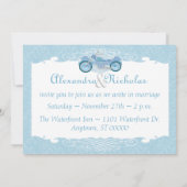 Romantic Biker Motorcycle Wedding Invitation | Zazzle