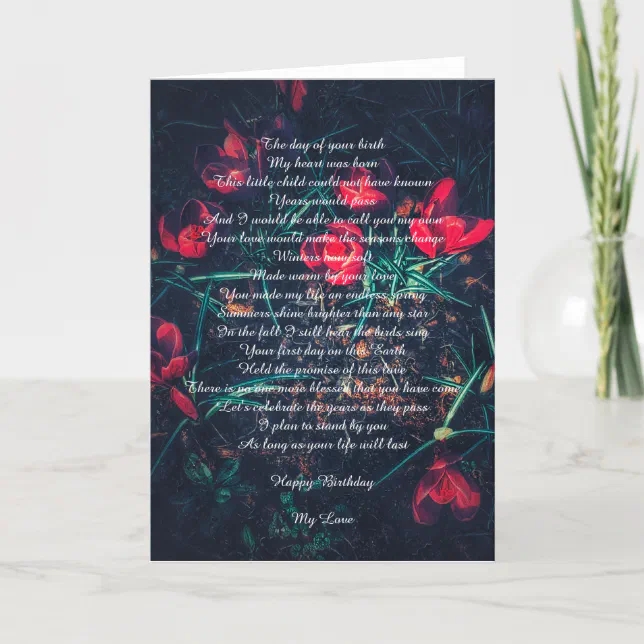 Romantic Birthday Card | Zazzle