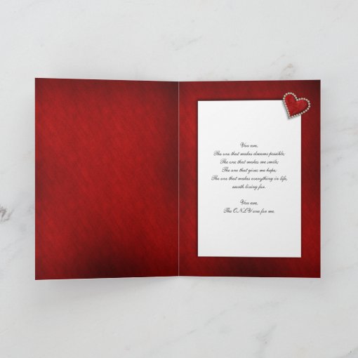 Romantic birthday valentine love poem holiday card | Zazzle