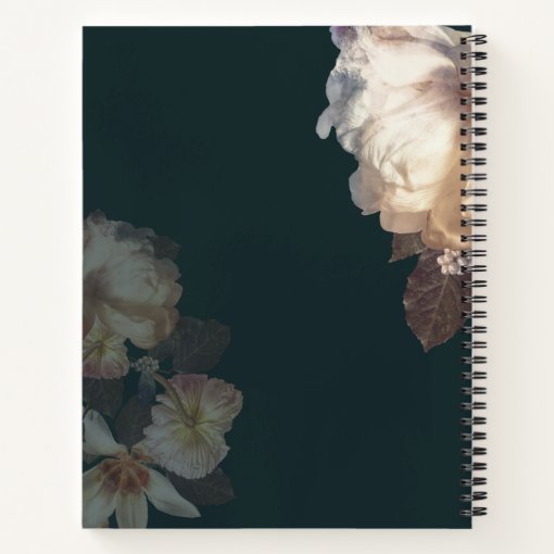 Romantic Blooms Elegant Feminine Floral Notebook | Zazzle