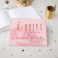 Romantic Blush Pink Roses Wedding Guest Book | Zazzle