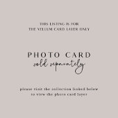 Romantic Calligraphy Minimalist Monogram Wedding Vellum Invitations ...