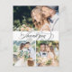 Romantic Calligraphy Wedding 3 Photo Postcard | Zazzle