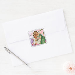 Romantic Couple's Wedding Sticker | Zazzle