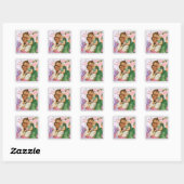 Romantic Couple's Wedding Sticker | Zazzle