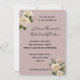 Romantic Cream Clay Mauve Ivory Floral Wedding Invitation | Zazzle