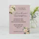 Romantic Cream Clay Mauve Ivory Floral Wedding Invitation | Zazzle