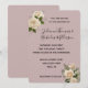Romantic Cream Clay Mauve Ivory Floral Wedding Invitation | Zazzle