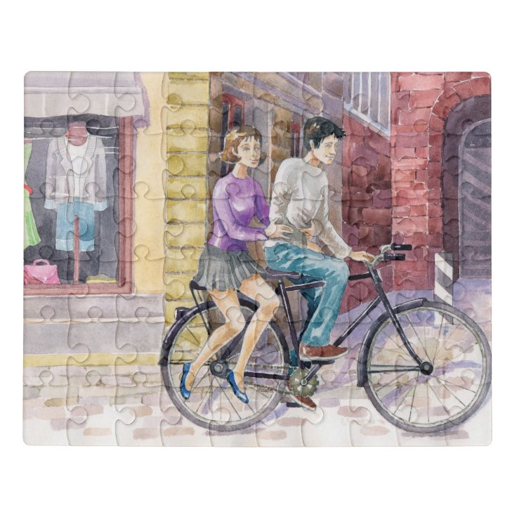 Romantic date jigsaw puzzle | Zazzle