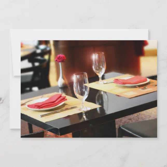 Romantic Dinner for Two Invitation | Zazzle