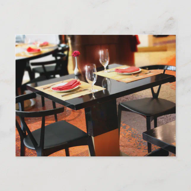 Romantic Dinner for Two Postcard | Zazzle