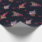 Romantic Dwarf Musicians In Concert Wrapping Paper | Zazzle