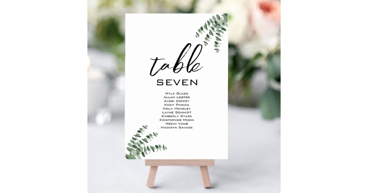 Romantic & Elegant Wedding table number | Zazzle