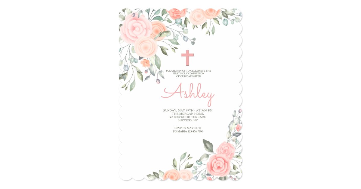 Romantic Floral Invitation | Zazzle.com