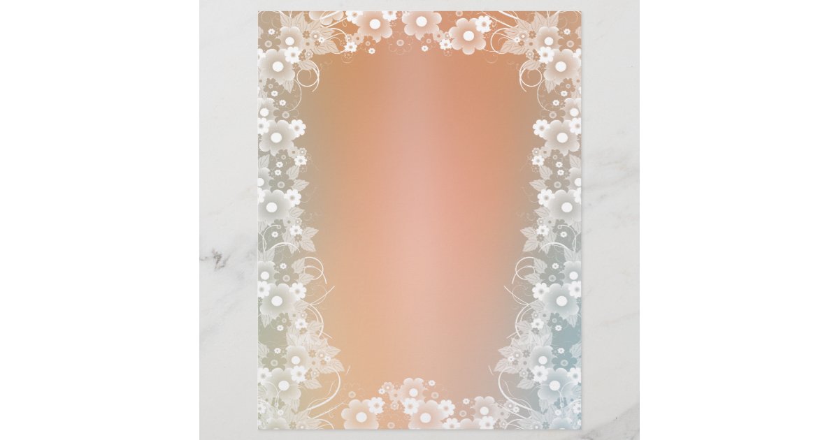Romantic Floral scrapbook paper design | Zazzle