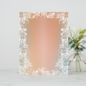 Romantic Floral scrapbook paper design | Zazzle