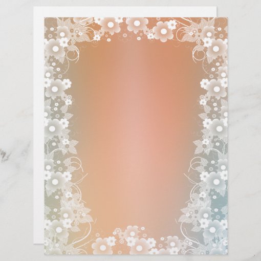 Romantic Floral scrapbook paper design | Zazzle