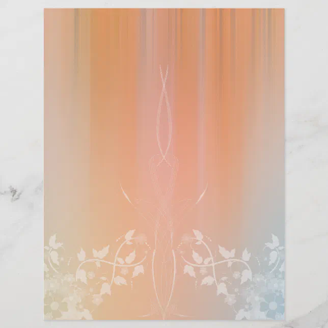 Romantic Floral scrapbook paper design | Zazzle