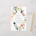 Romantic Garden Flowers QR Code Wedding Invitation | Zazzle