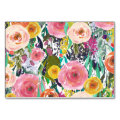 Romantic Garden Watercolor Flowers Table Number | Zazzle