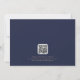 Romantic Gold Calligraphy Navy QR Code Horizontal Save The Date | Zazzle