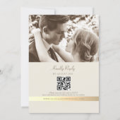 Romantic Gold Wedding QR Code Invitation | Zazzle