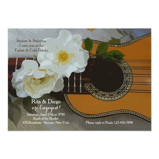 Romantic Guitar Invitation | Zazzle.com