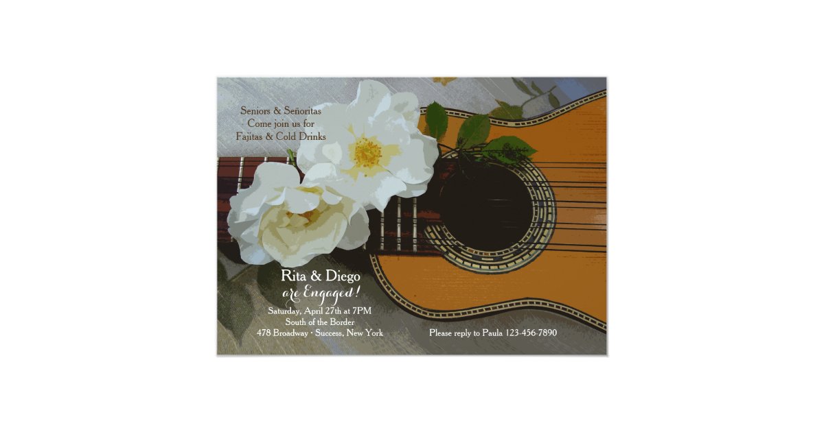 Romantic Guitar Invitation | Zazzle.com