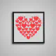 Romantic Heart Collage: Valentine's Day Art Poster | Zazzle
