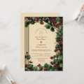 Romantic Ivy and Berry Wedding Invitation | Zazzle