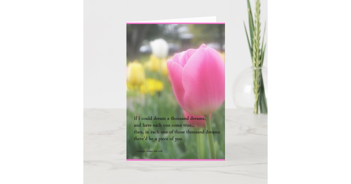 Romantic Love Poem Greeting card | Zazzle