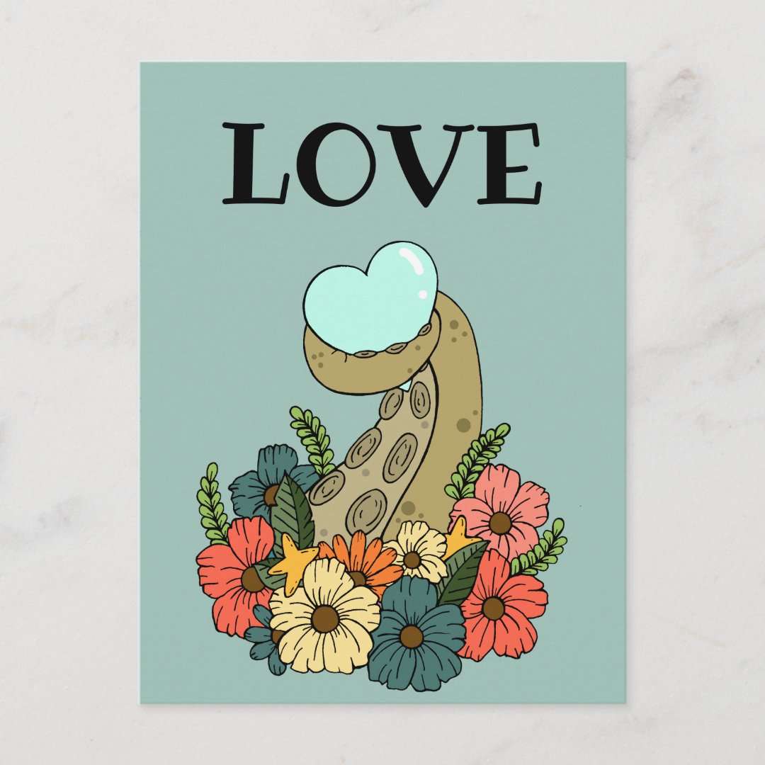 Romantic Octopus Love Card | Zazzle