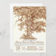 Romantic old oak tree rustic wedding invitation | Zazzle