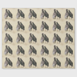 Romantic Pigeons Wrapping Paper | Zazzle