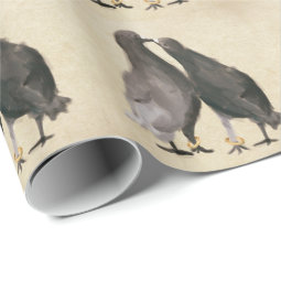 Romantic Pigeons Wrapping Paper | Zazzle