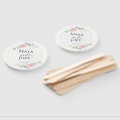 Romantic Rose Geometric Wedding Hand Fan | Zazzle