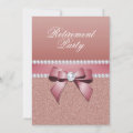 Romantic Rose Gold Retirement Party Invitation | Zazzle