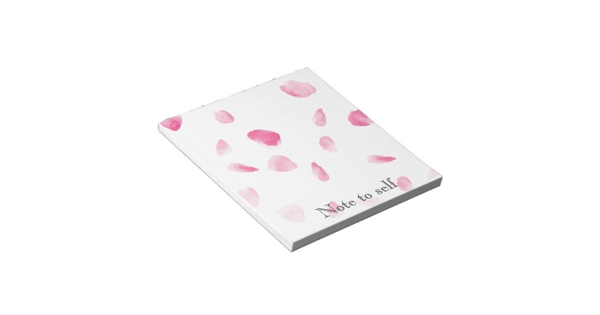 Romantic Rose Petals Notepad | Zazzle
