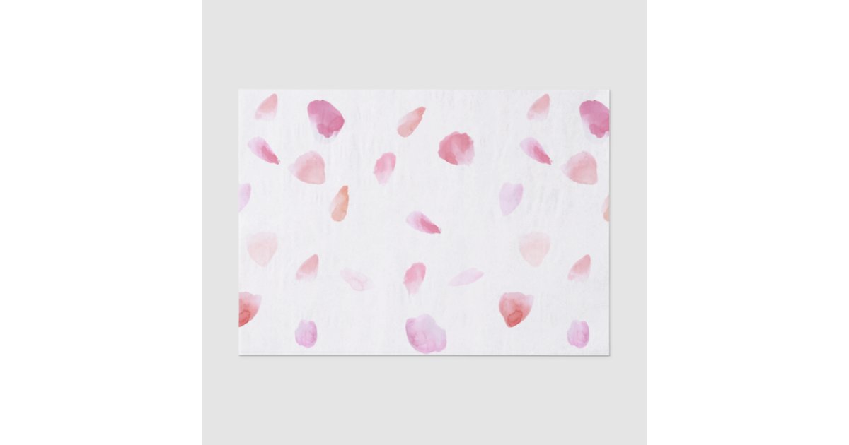 Romantic Rose Petals Tissue Paper | Zazzle