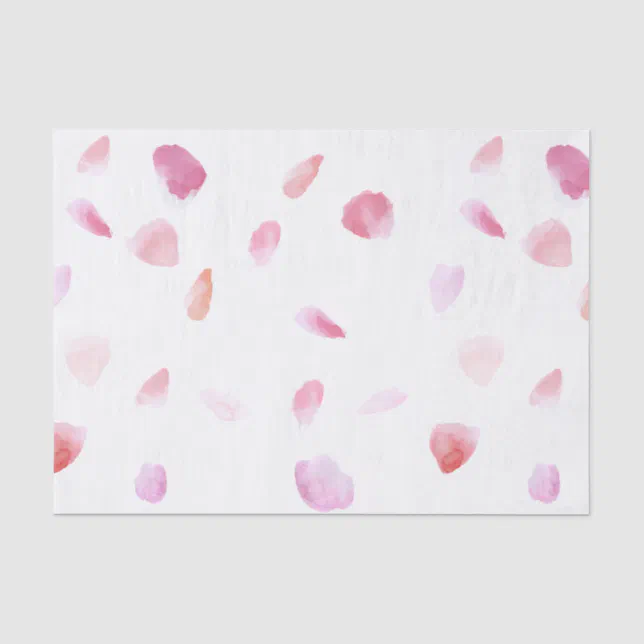 Romantic Rose Petals Tissue Paper | Zazzle