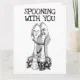 ROMANTIC SPOONING CARD FOR HUSBAND OR WIFE | Zazzle