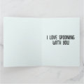 ROMANTIC SPOONING GREETING CARD CARDS | Zazzle
