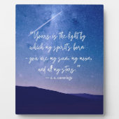 Romantic Stars Cummings Quote Tabletop Plaque Zazzle