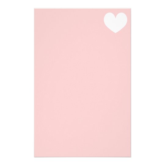 Romantic stationery writing paper | heart monogram | Zazzle.com