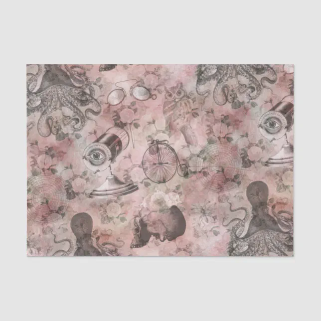 Romantic Steampunk | Antique Vintage Ephemera Tissue Paper | Zazzle
