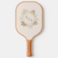 Romantic Tropical Greenery Wedding Pickleball Paddle | Zazzle