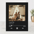 romantic valentine couple love music player card | Zazzle