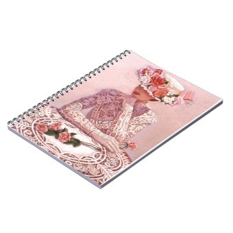 Romantic Victorian Lady Notebook | Zazzle